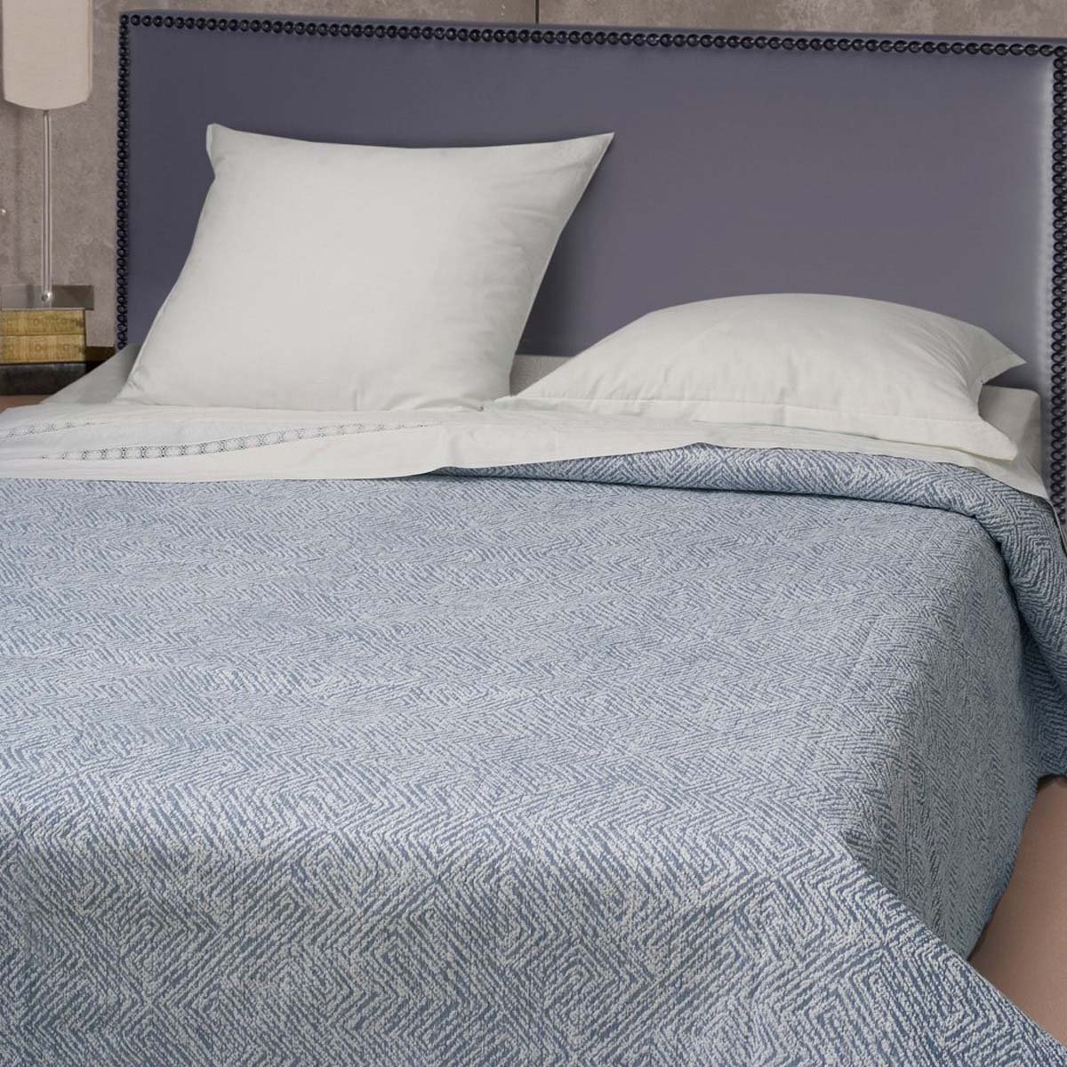 Colcha Individual Azul Home Nature