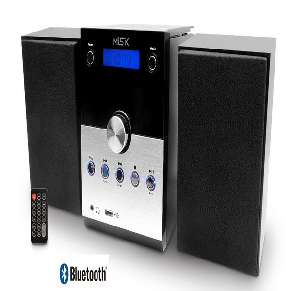 Microcomponente Bluetooth, CD, MP3 AM/FM MM618 500 Wats Misik - Negro