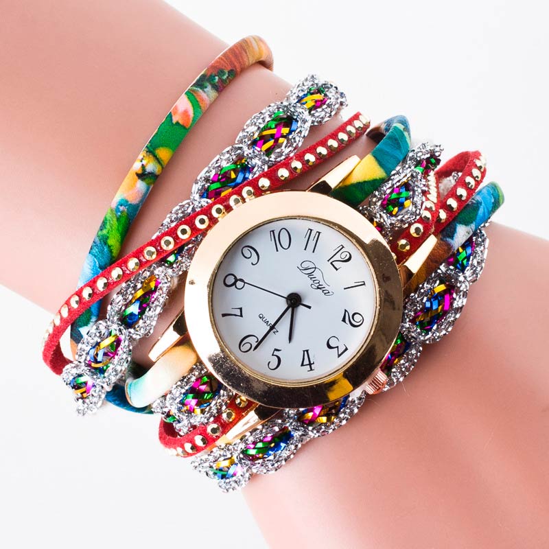 Reloj pulsera brazalete para dama multicolor-sofistik2