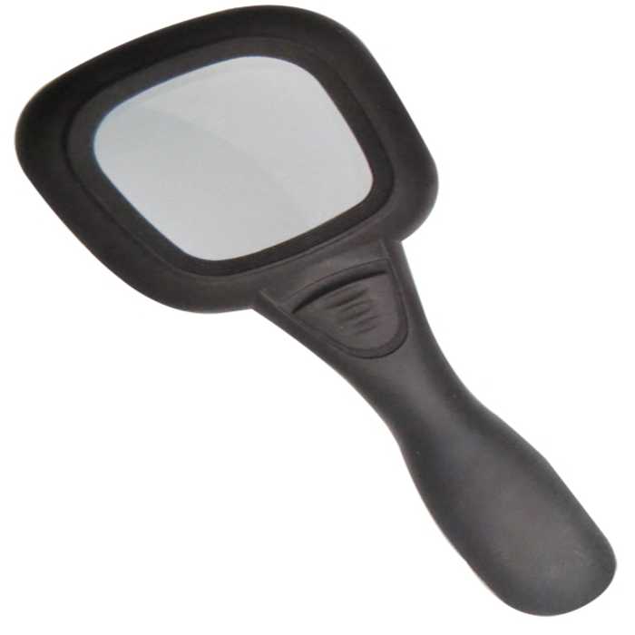 Lupa Cuadrada con Soporte 65 mm 3X Led + UV 600558-2 OBI