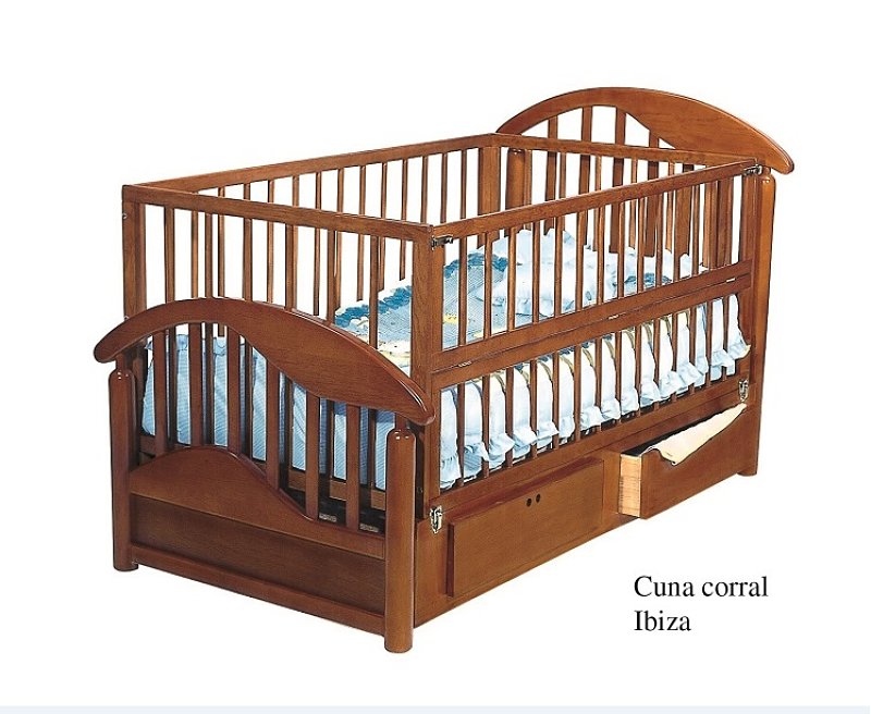 Cuna Cama Corral Ibiza - Caoba - KESSA
