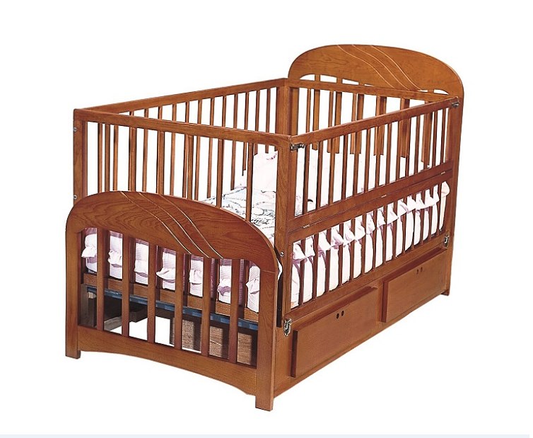 Cuna Cama Corral Sabrina - Caoba - KESSA