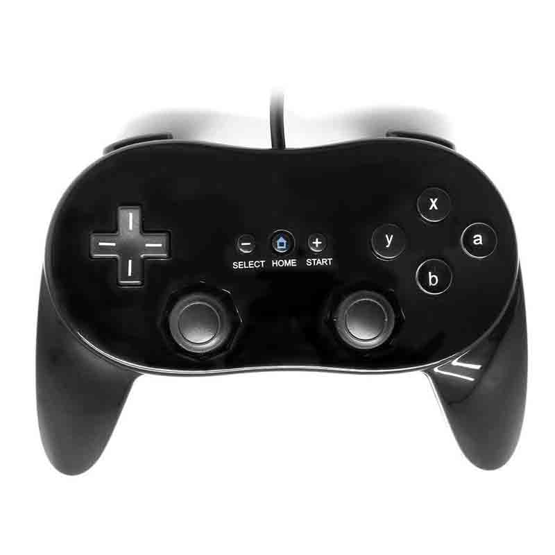 Control Pro Compatible Con Wii Y Wii U (Negro)