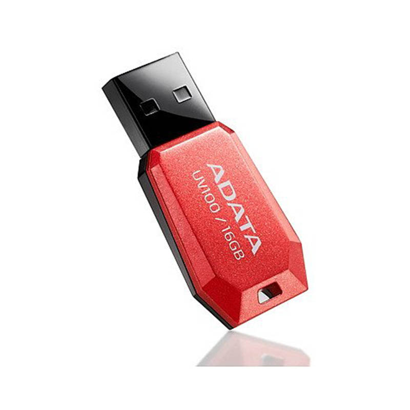 Memoria Usb Portatil Roja Uv100 16gb Perfil Fino 2.0 Adata