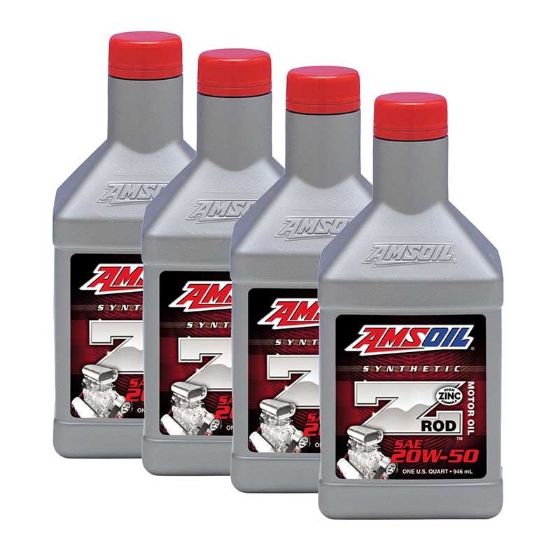 Kit 4pz Aceite Motor Amsoil Z-ROD Sintetico 20W-50 946 ml