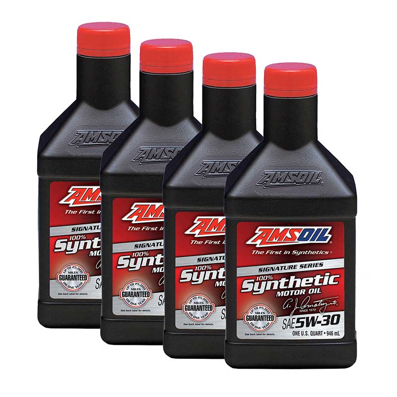 Kit 4pz Aceite Motor Amsoil Sintetico 10W-30 Signature 946ml