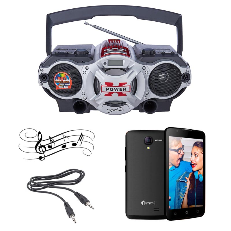 Celular Insignia Delta 2 Negro Desbloqueado + Bocina Pila Recargable