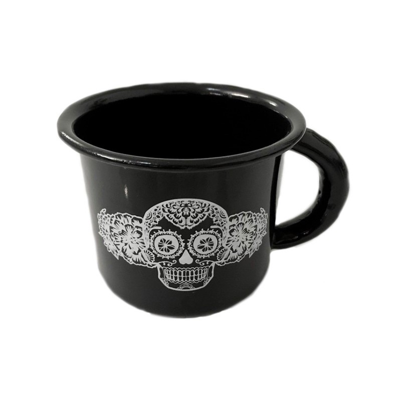 TAZA DE PELTRE CALAVERA / CALACA NEGRA