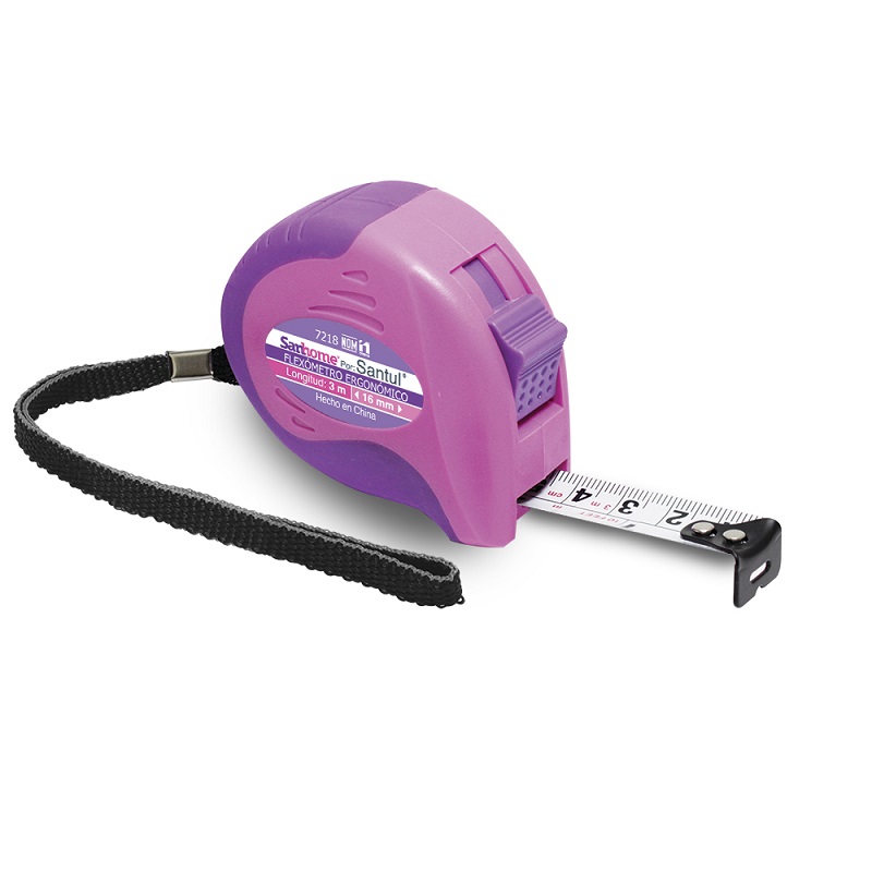 Santul 7526 Flexómetro De 5 m Color Rosa