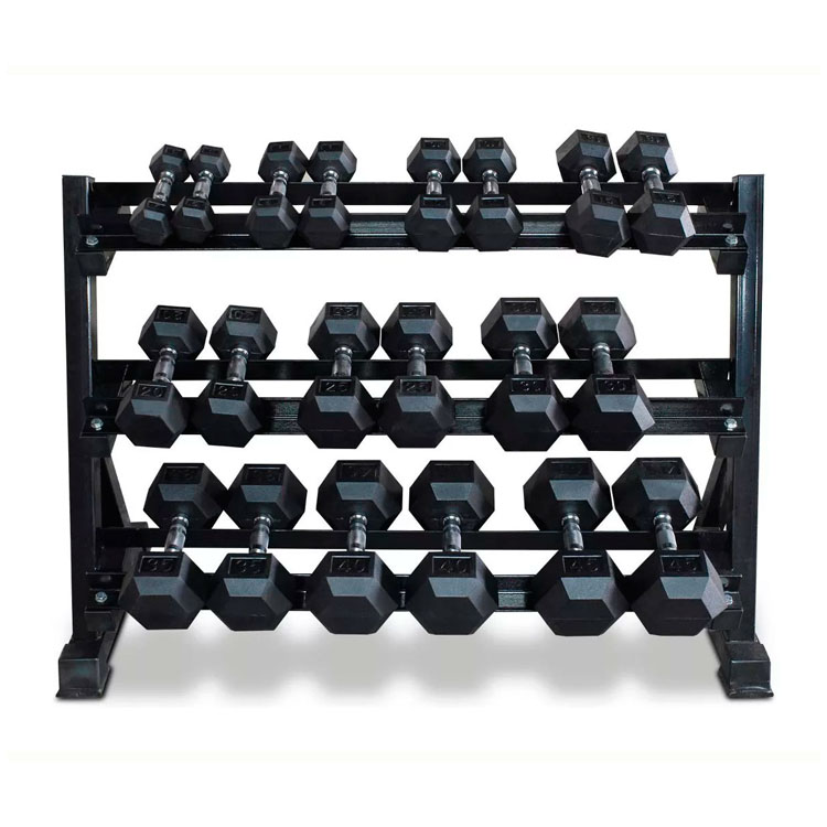 Rack Mancuernas Hexagonales 10 Pares Pesas