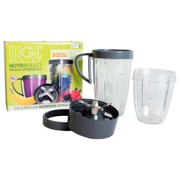 Kit 5 Accesorios Vasos y Aspa para Nutribullet de 600 y 900 Watts 1003