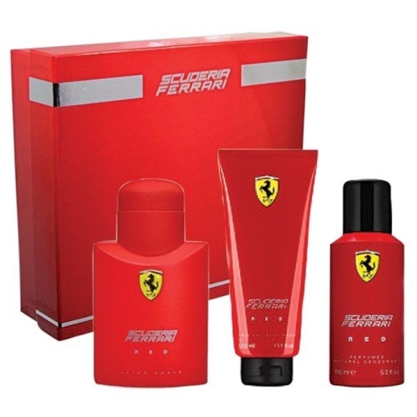 Set 3 piezas Scuderia Ferrari Red para Hombre de Ferrari
