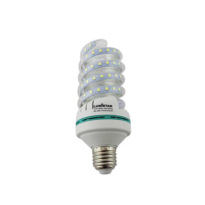 Foco Led Espiral, Lumistar, LED-ES-16W-65K 127V/6500K/16W