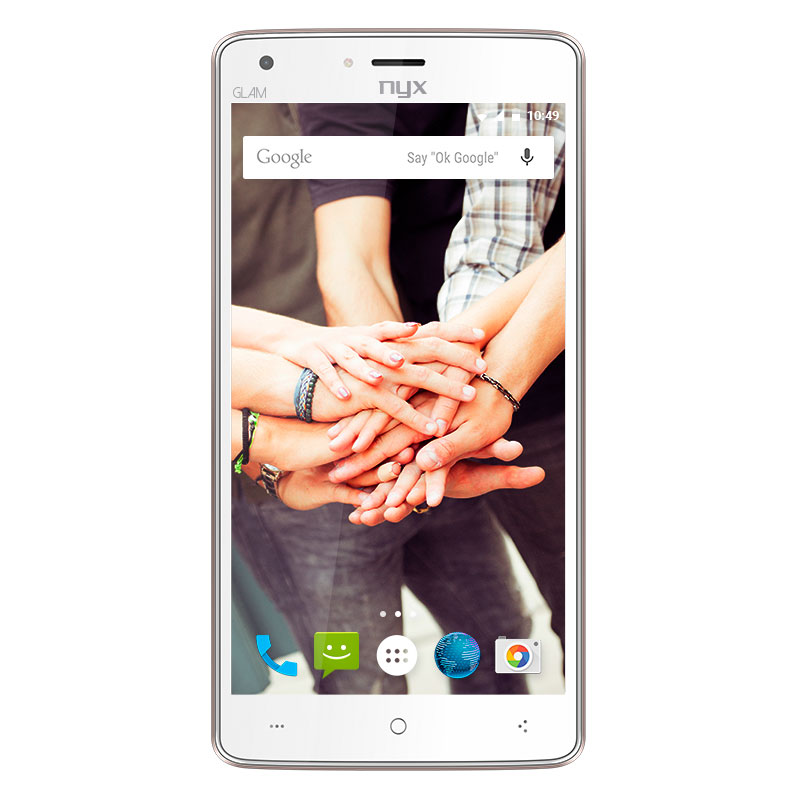 Celular NYX MOBILE 3-G GLAM Color ROSA/DORADO Telcel