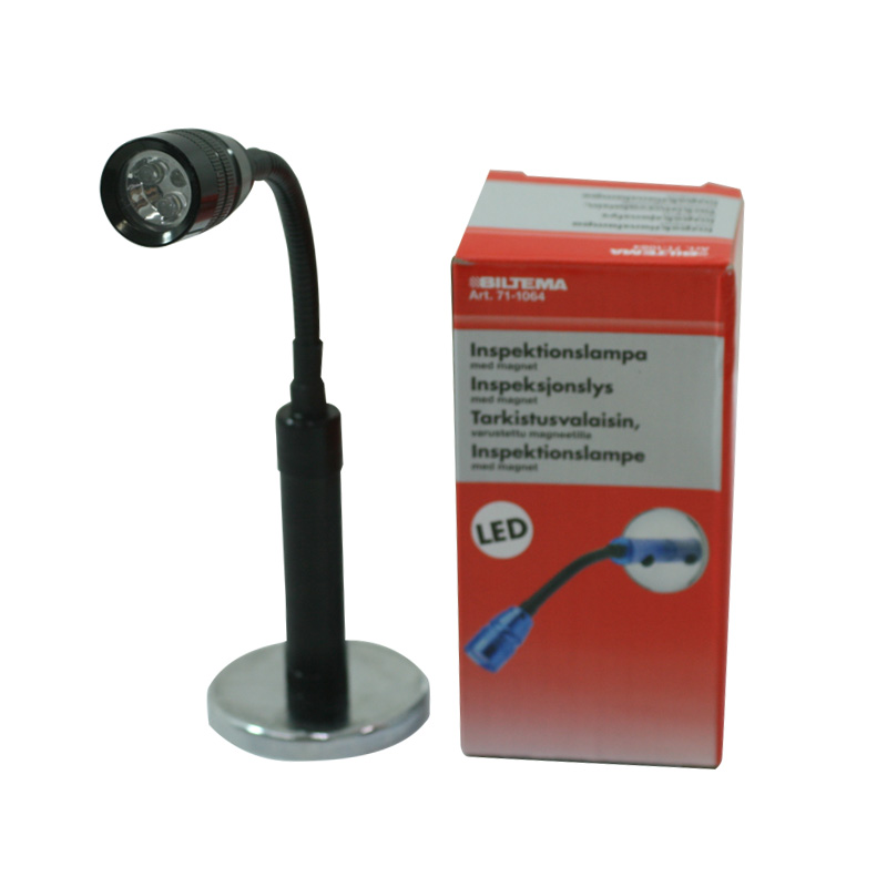 Lampara Iman Con Base Brazo Flexible Con 3 Led 255512 OBI