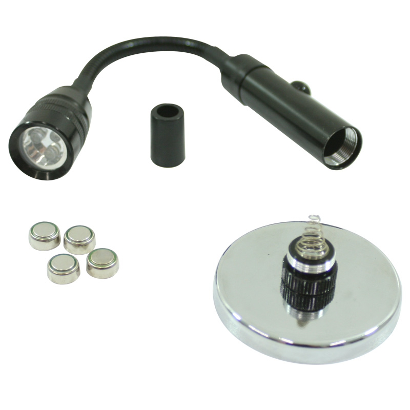 Lampara Iman Con Base Brazo Flexible Con 3 Led 255512 OBI