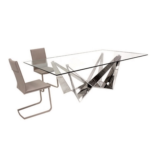 Mesa De Comedor Infinito Acero Inoxidable - Kessa