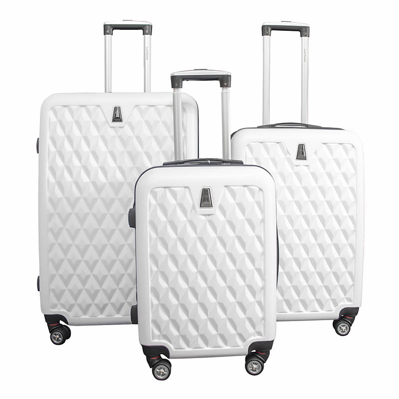 Maletas Set Kit 3 Rigidas Viaje Resistente Maleta Blanco