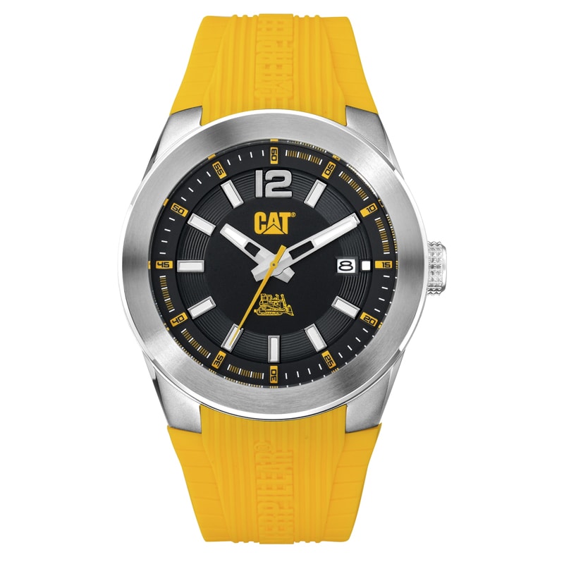 Reloj CAT T7 date para Caballero de movimiento Análogo en color Amarillo