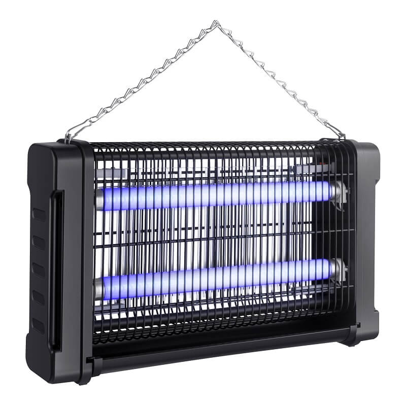 Exterminador electrónico de insectos voladores, rectangular
