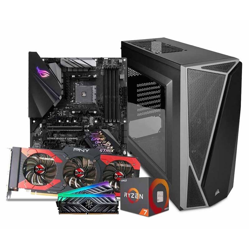 Computadora Pc Gamer Gtx 1080 8gb Amd Ryzen 7 16gb 1tb 80+