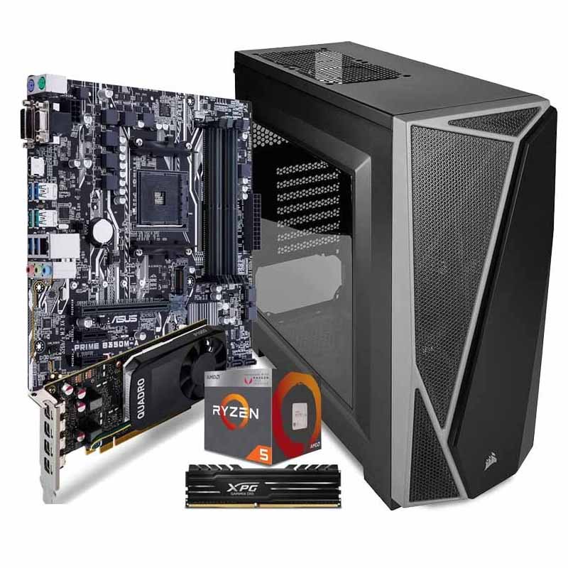 Computadora Pc Quadro 4gb Ryzen 5 8gb Ssd 120gb Arquitectura Diseño ...