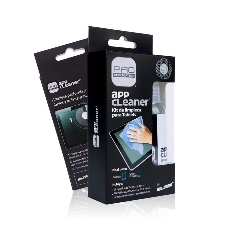 App Cleaner Kit De Limpieza Para Pantallas Y Tablet Silimex