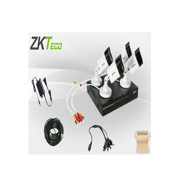 KIT DE 4 CAMARAS POLICARBONATO MARCA ZKTECO 720P 2.8MM IP66 EXTERIOR ...