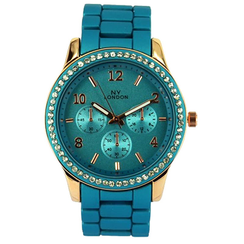 Reloj Electric Crystals on Turquesa, Cristal Sun