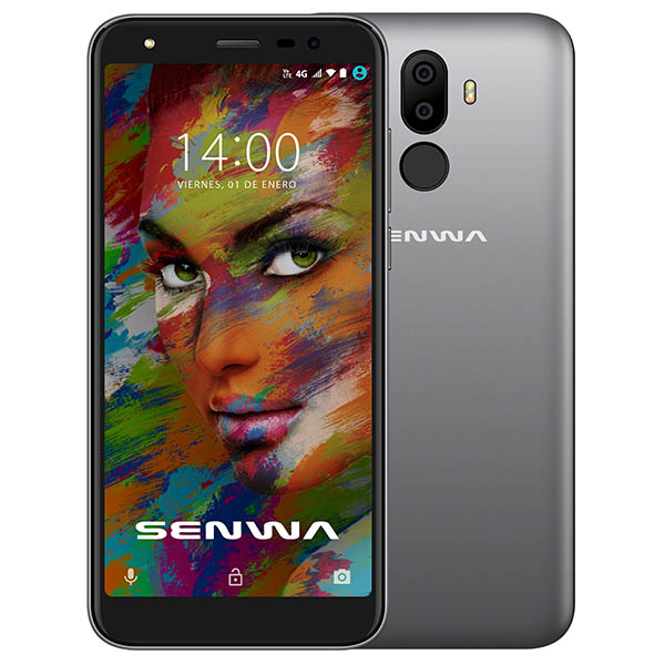 Celular SENWA LTE LS5518H SPARKLY Color PLATA Telcel