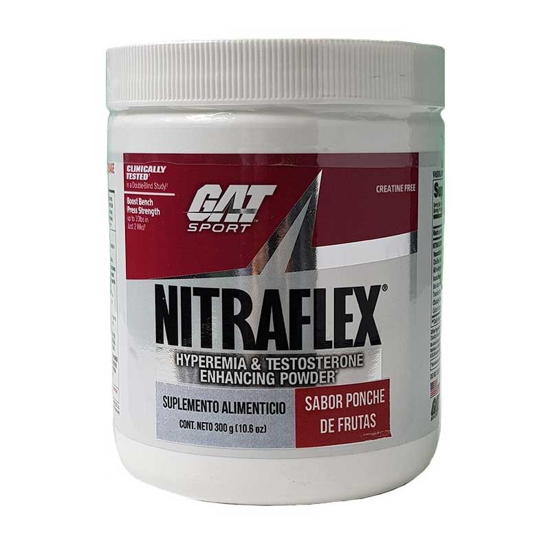 Suplemento Nitraflex Gat Pre Entreno 300g (30 Servicios)