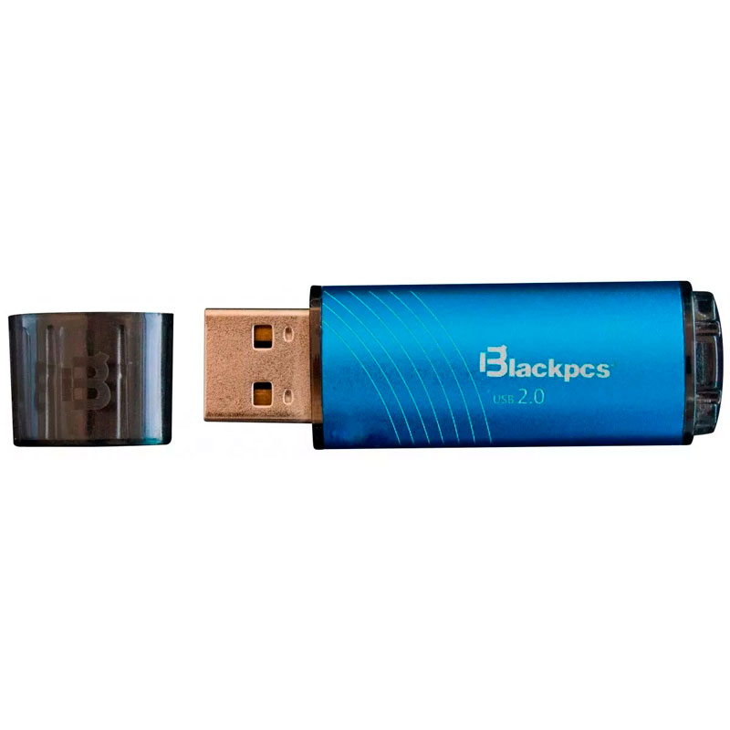 Memoria Usb 32gb Azul Plástico Blackpcs Mu2107b-32