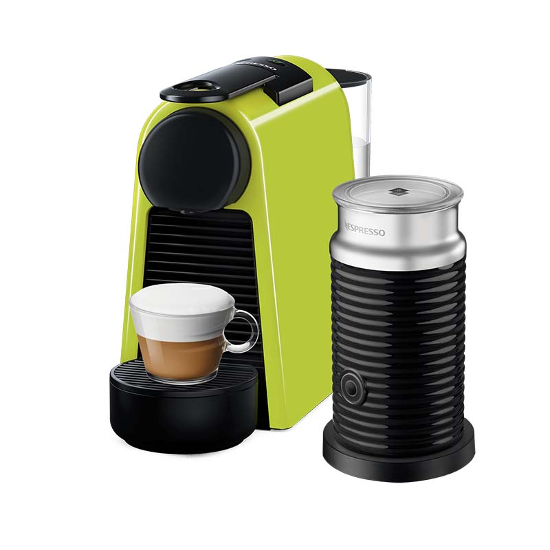 Cafetera Nespresso Essenza Mini Verde Aerochino Bundle Combo Incluye 12 ...