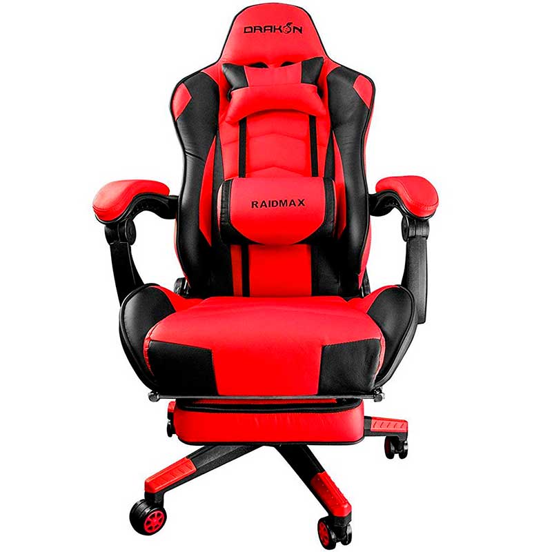 Silla Gamer RAIDMAX DRAKON DK709 Reclinable Ergonomica Gaming DK-709-RD