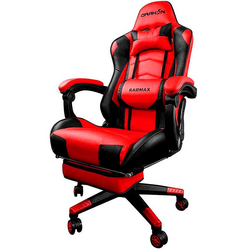 Silla Gamer RAIDMAX DRAKON DK709 Reclinable Ergonomica Gaming DK-709-RD