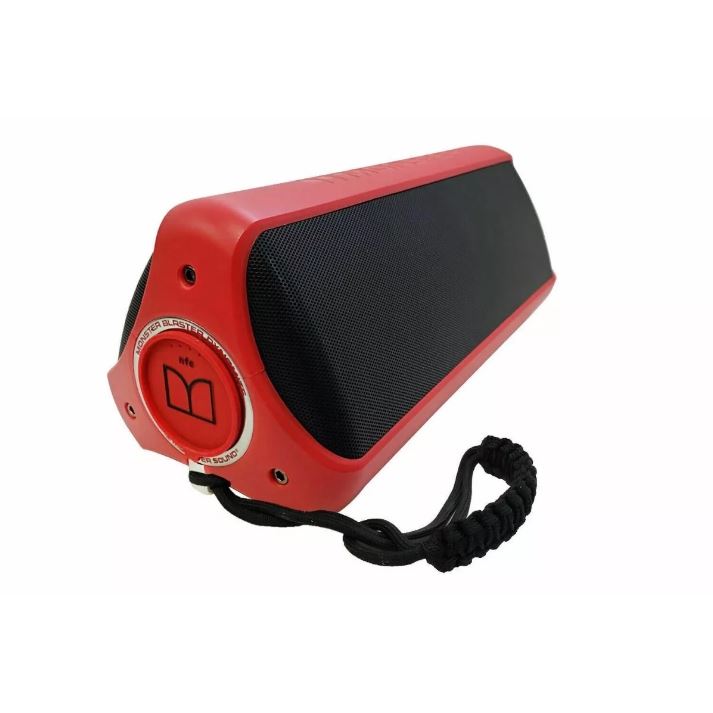Bocina Monster Dynamite Bluetooth A Prueba De Agua Ipx7 Rojo