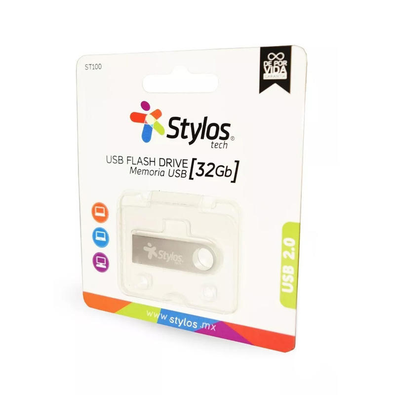 Memoria Stylos Usb 2.0 32gb Metalica