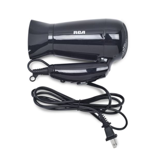 Secadora para Cabello RCA RC-P8 Negra Mango Plegable 1200 W