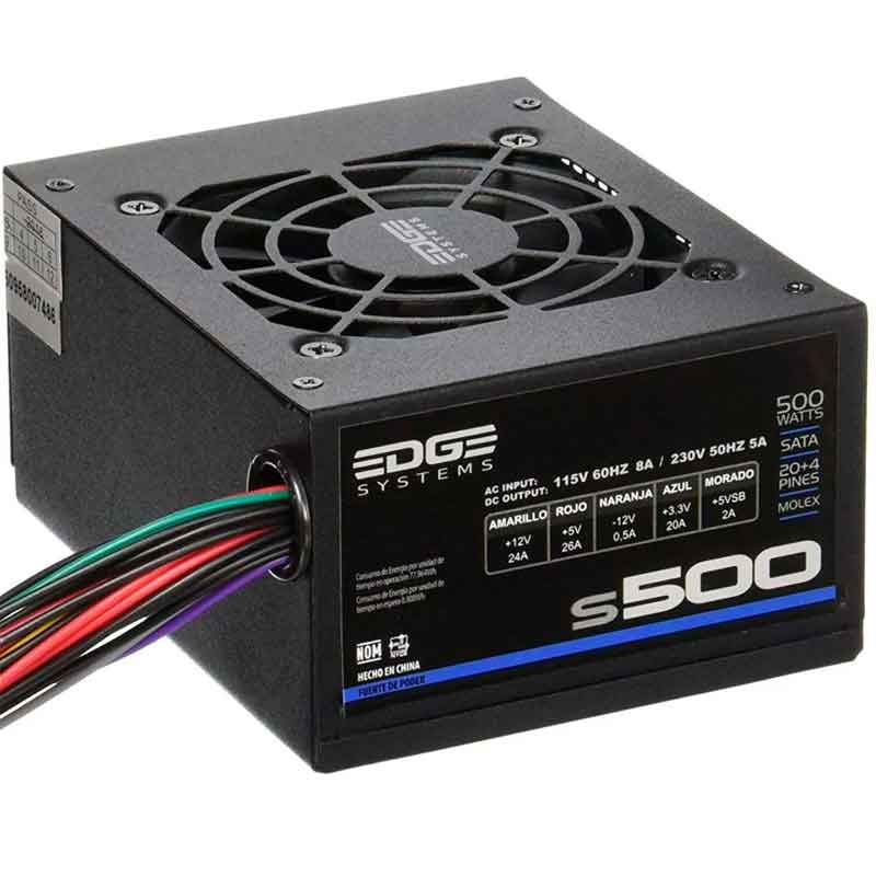 Fuente de Poder PC 500W ACTECK Blazar S500 Slim Micro ATX ES-05002