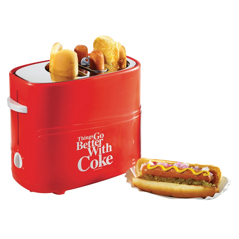 Máquina Tostadora De Hot Dogs Nostalgia HDT600COKE Temporizador Coca