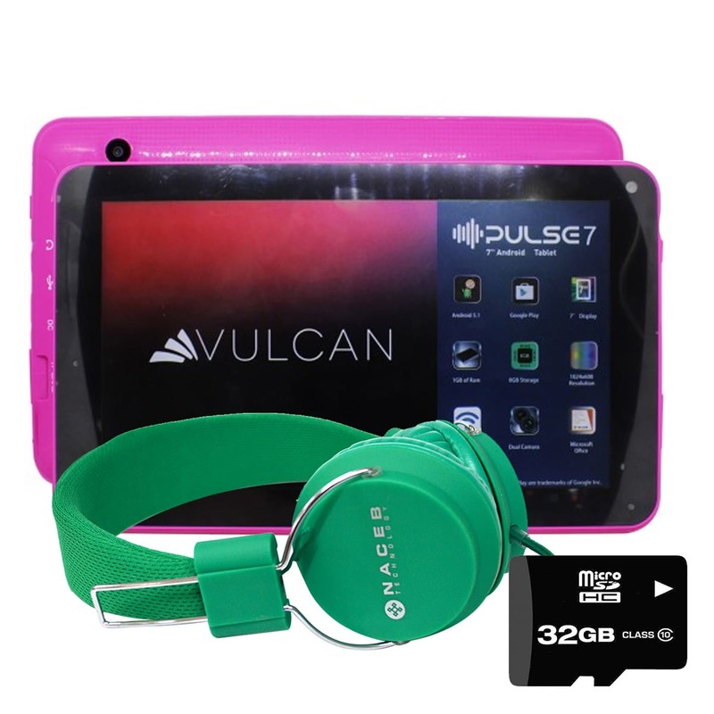 Tablet Vulcan Pulse 7 8gb 1gb Ram Quad Core + Kit - Rosa