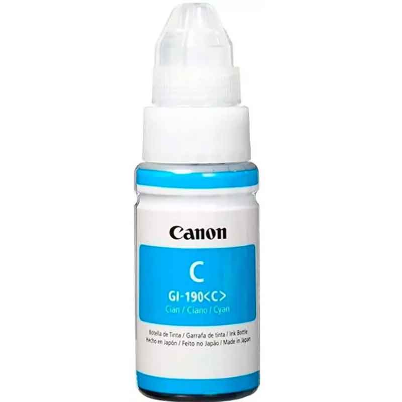 Cartucho CANON GI-190 PIXMA G1100 G2100 G3100 Cian 0668C001AA