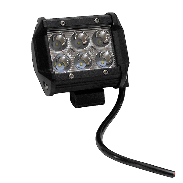 Par de faros led (6 leds) con luz de alta intensidad, potencia de 18W y ...