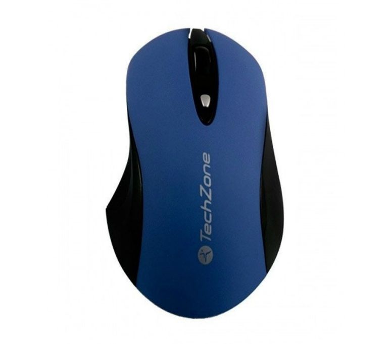 MOUSE TECHZONE OPTICO INALAMBRICO 4 BOTONES COLOR AZUL