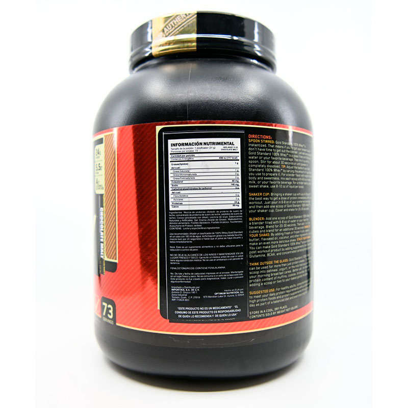 Proteina Optimum Nutrition Gold Standard 100 Whey 5 Libras Sabor Malt