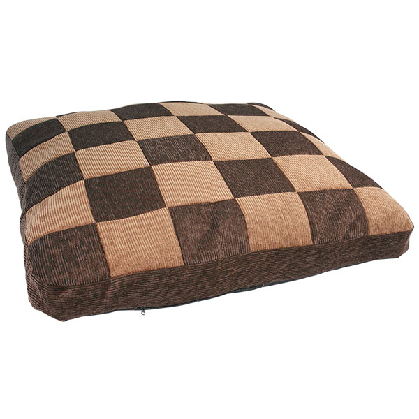 Fancy Pets Cama para Perro Mocachino cuadros Gde 100 x 100 cm