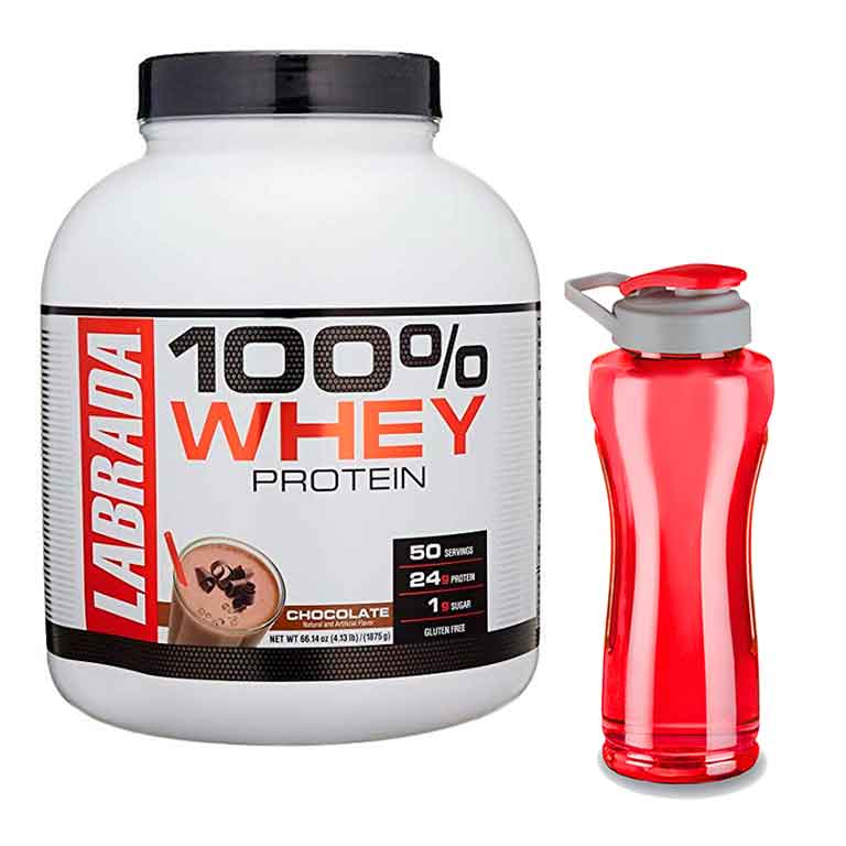 Proteina Labrada 100% Whey 4,13 Lbs 50 servicios - Sabor Chocolate - y ...