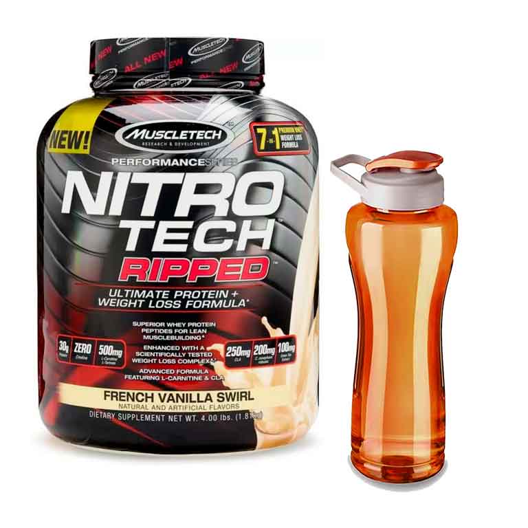 Proteina Nitrotech Ripped 4 lbs Muscletech - Sabor VAINILLA - y ...