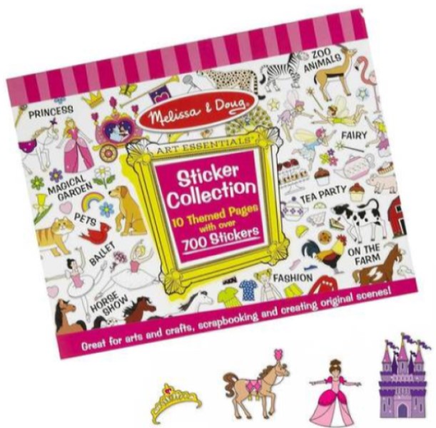 Colección de stickers rosa