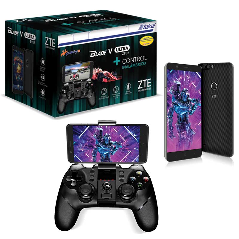 Celular ZTE 3-G BLADE V ULTRA Z982 Color NEGRO Telcel con GAME PAD INCLUIDO
